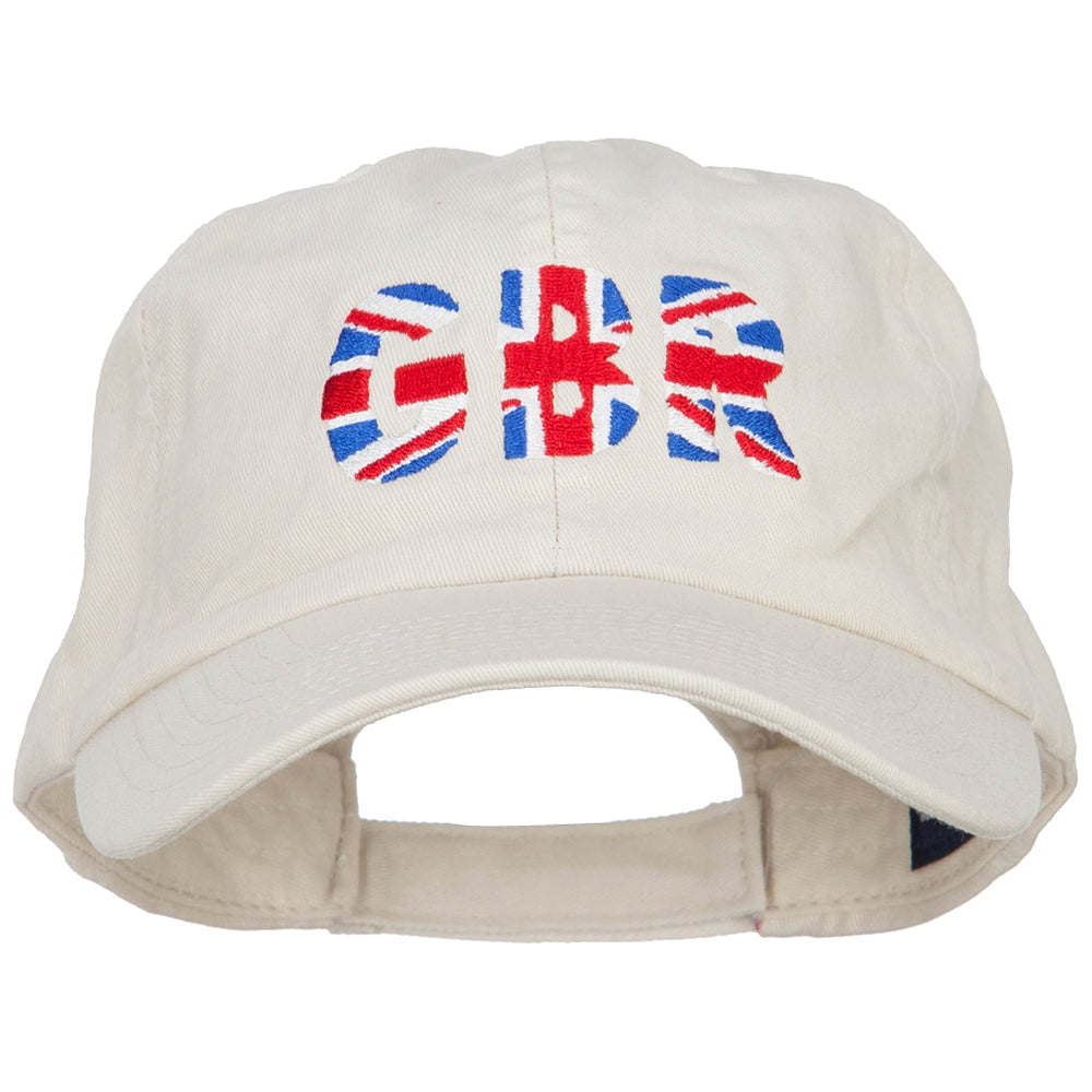 United Kingdom GBR Flag Embroidered Low Profile Cap - Putty OSFM ...