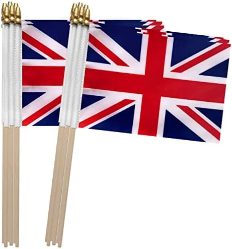 United Kingdom UK British Stick Flag Union Jack Small Mini Hand Held ...