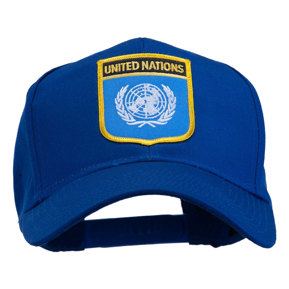 United Nations Flag Shield Patched Cap - Royal OSFM - Walmart.com