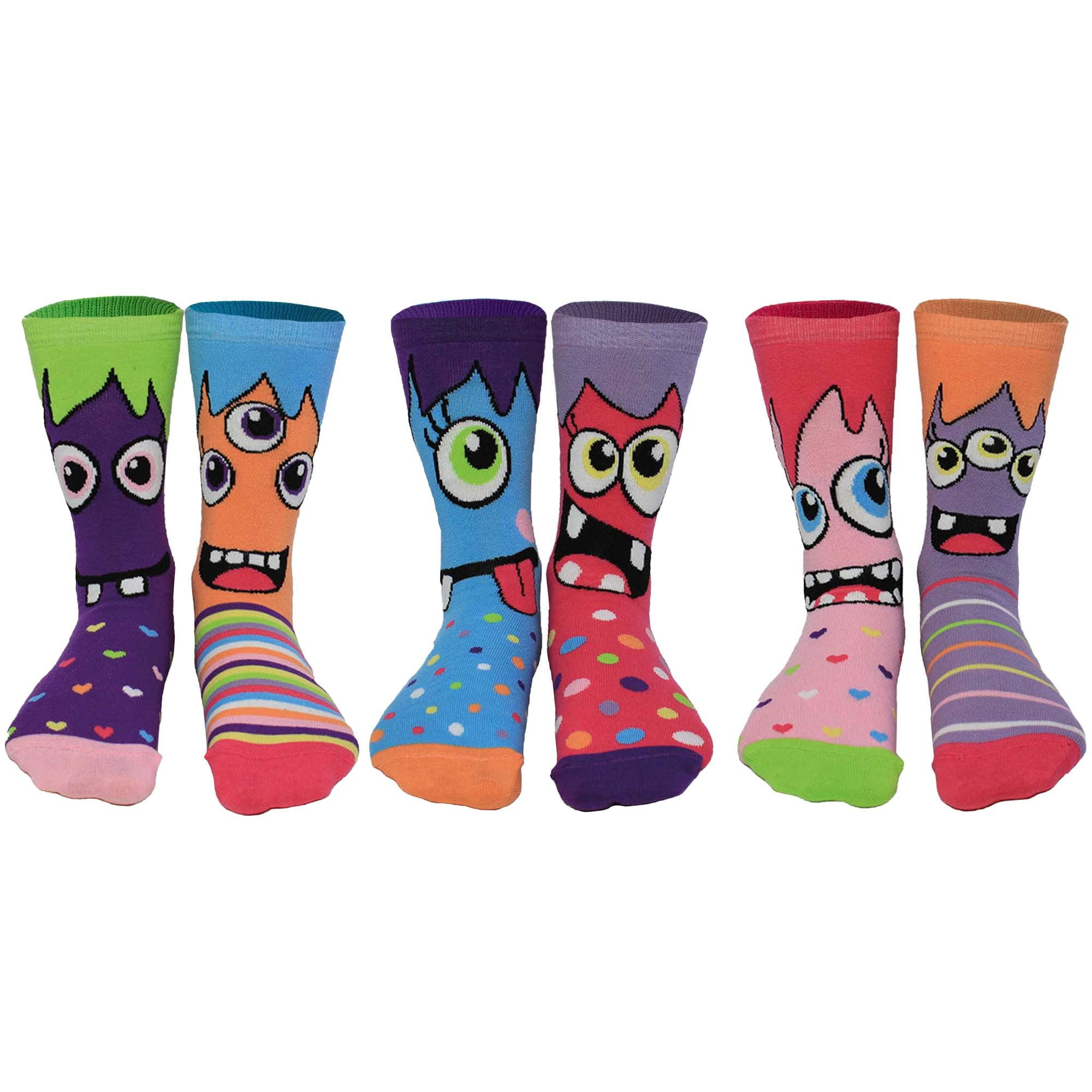 United Oddsocks Kids Socks, 6 Individual Socks - Gift Box, Motif Socks ...