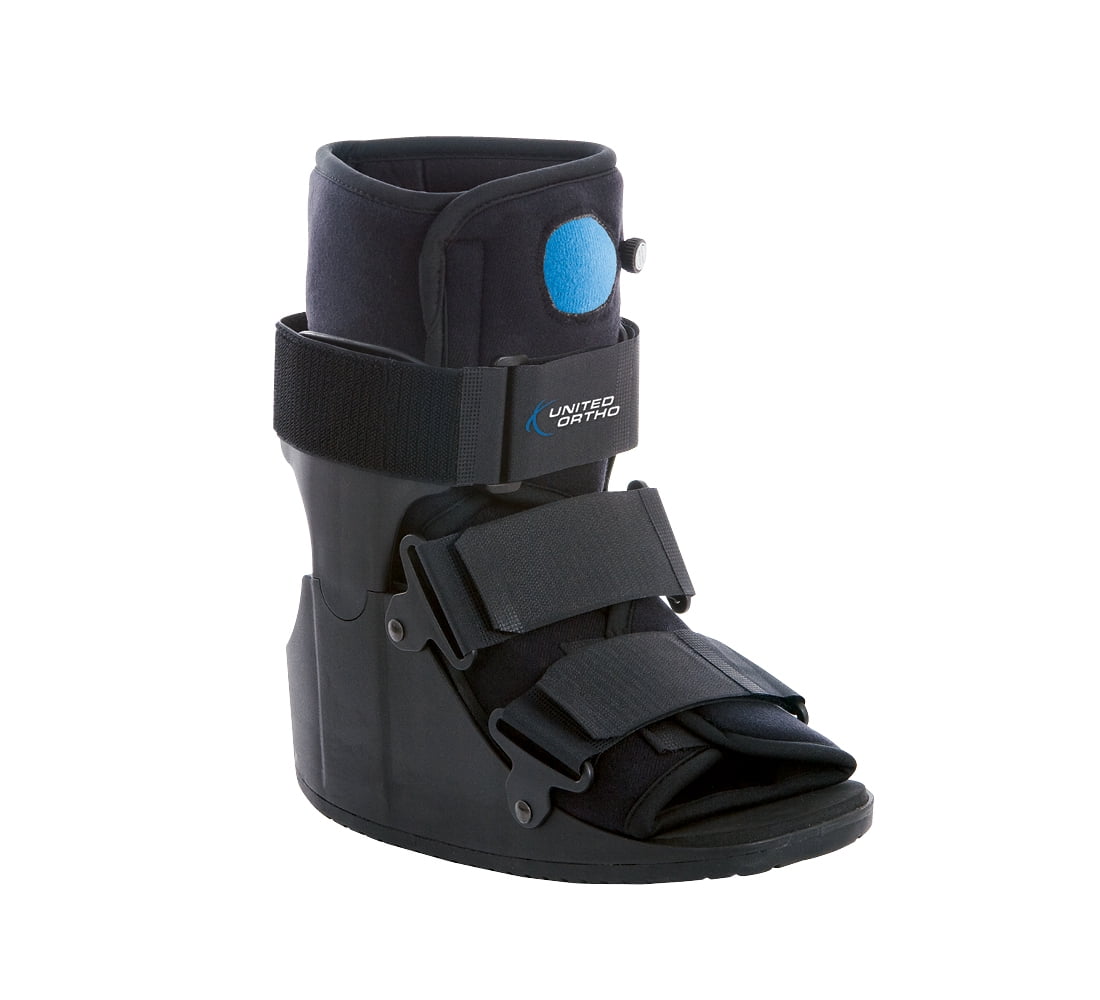United Ortho Short Air Cam Walker Fracture Boot, Extra Large, Black ...