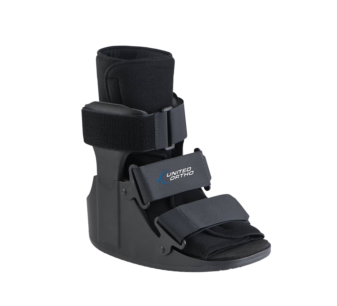 United Ortho USA14015 Short Cam Walker Fracture Boot, Medium, Black ...