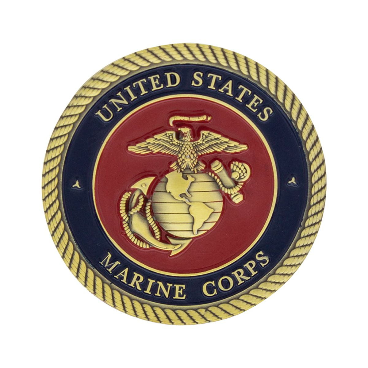 United Pacific 1 3 4 in U.S. Military Adhesive Metal Medallion - Marine ...