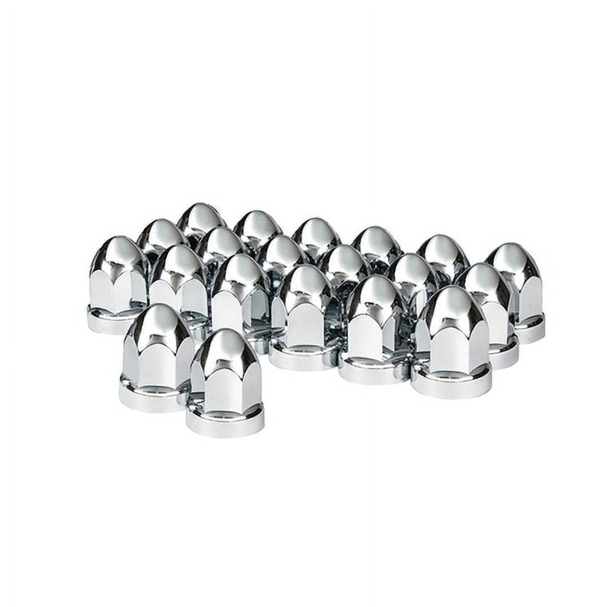 United Pacific 10049 Wheel Lug Nut Cover Set 33mm X 2 3/4", Chrome ...