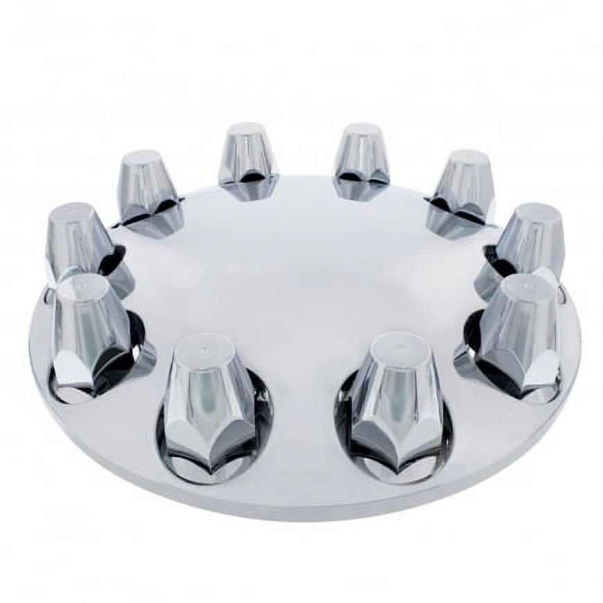 United Pacific 10253 Axle Hub Cover Axle Cover, Front, Chrome, Moon ...