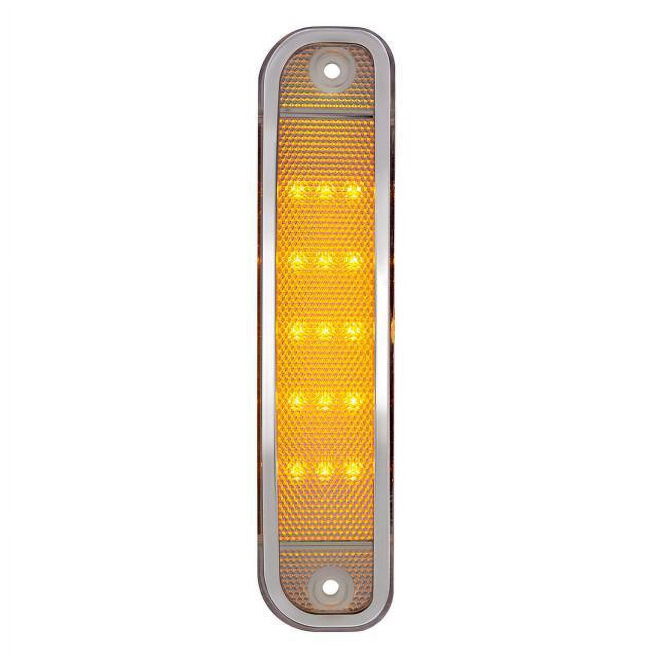 United Pacific 110714 Side Marker Light 15 Led, Clear Lens, With ...