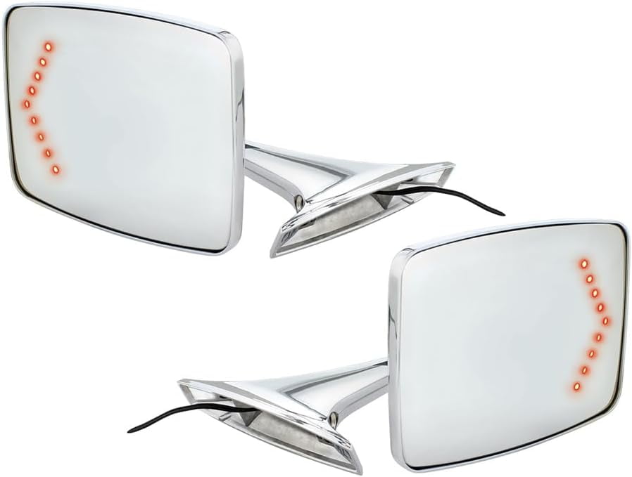United Pacific 111111 Exterior Side Mirror Set w/LED Turn Signal for ...