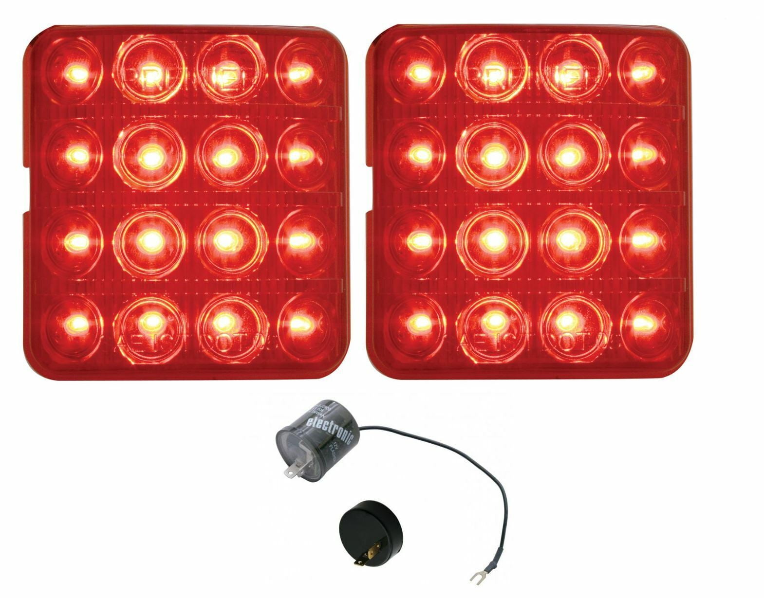 United Pacific 16 LED Tail Light Set 1951-1952 Chevy Bel Air ...
