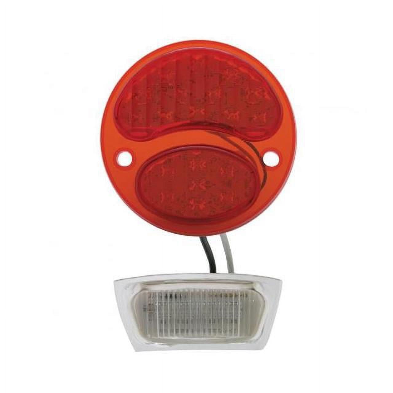United Pacific 1928-31 Ford LED Tail Light - Red/Clear Lens 12V Tail ...