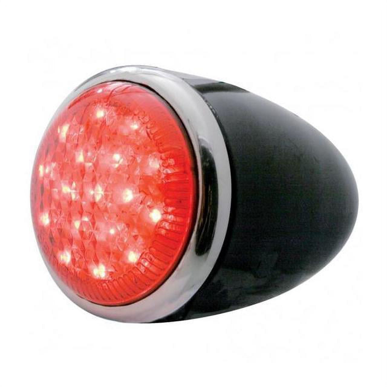 United Pacific 1937 Ford LED Tail Light Assembly - Chrome Housing Red ...