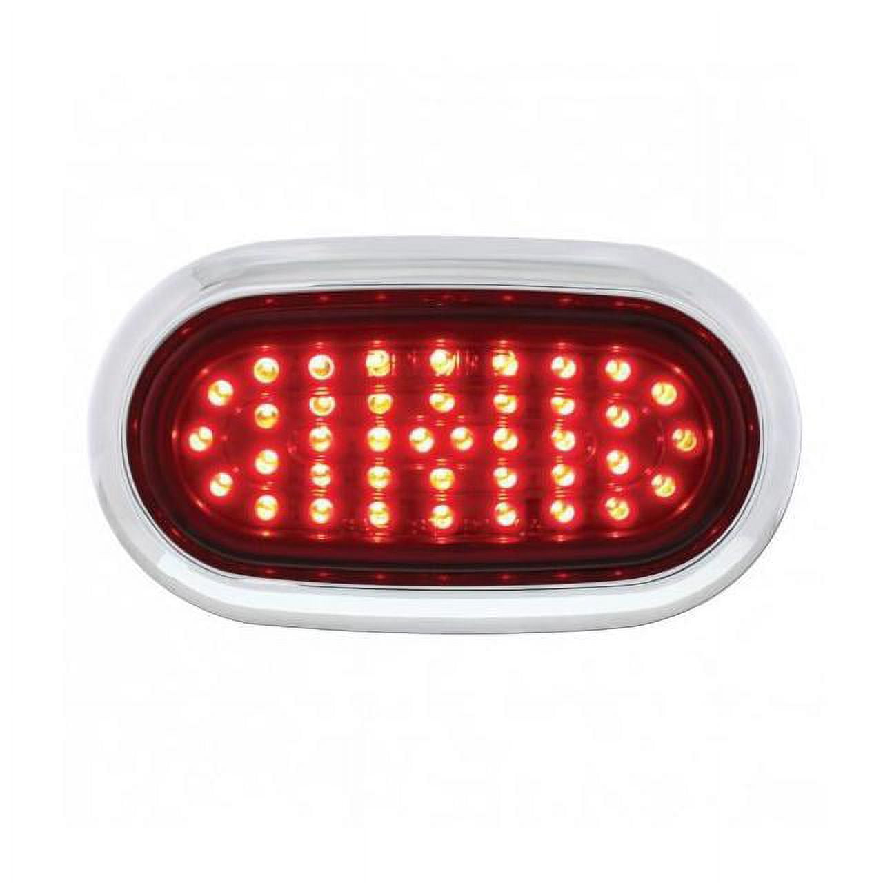 United Pacific 1942-48 Chrome Flush Mount LED Tail Light Assembly - Red ...