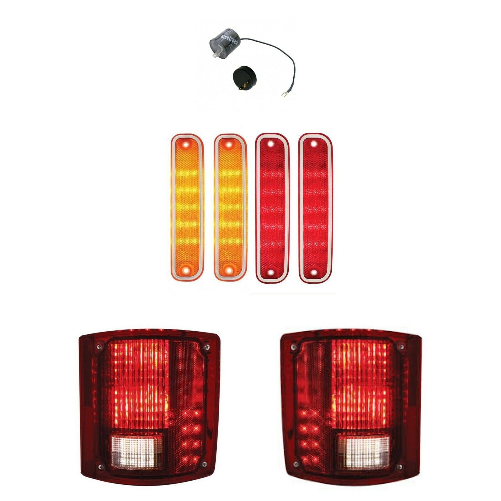 United Pacific 1973-80 Chevy GMC Truck Sequential LED Tail Lamp Marker ...