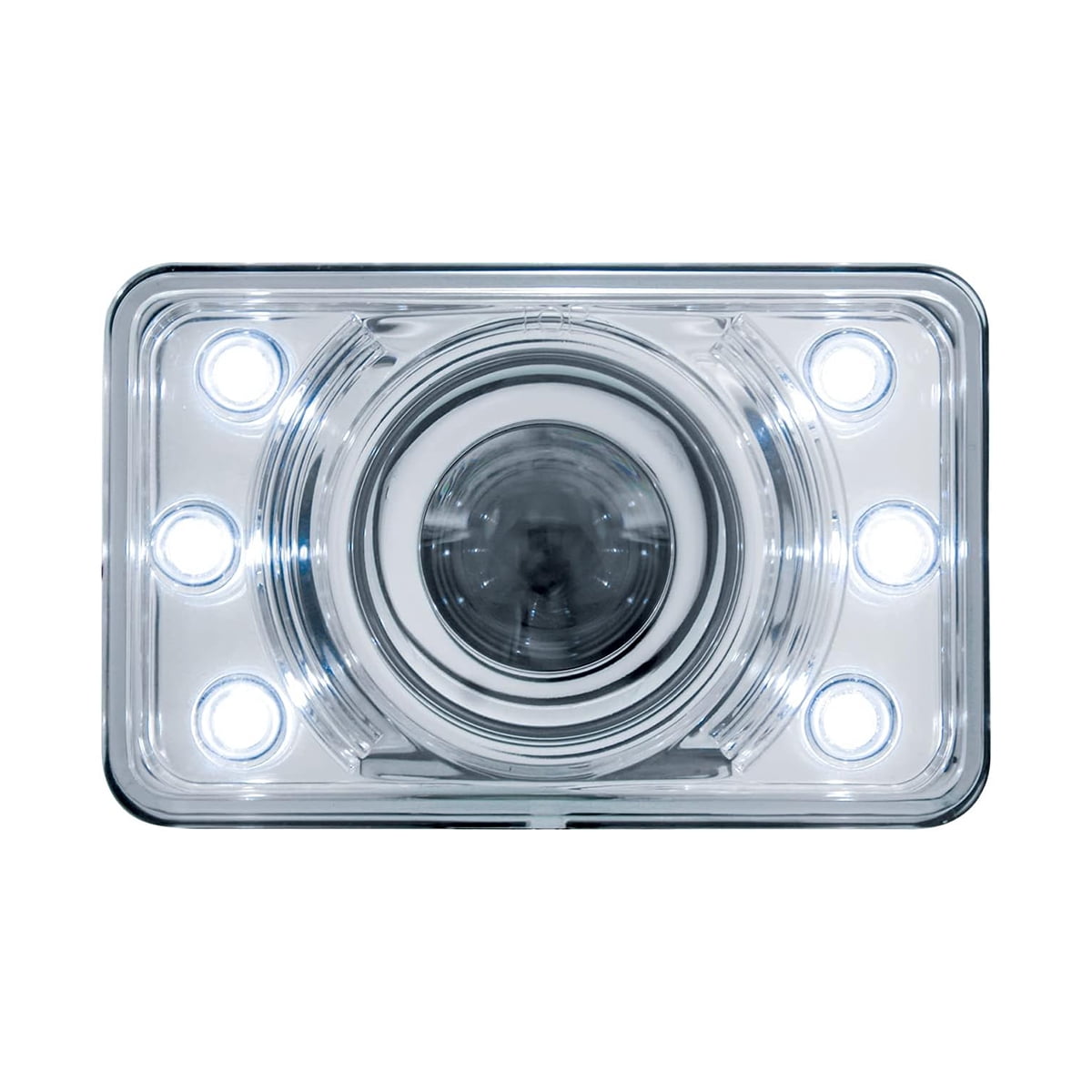 United Pacific 31375 ULTRALIT 4in x 6in Crystal Projection Headlight w ...