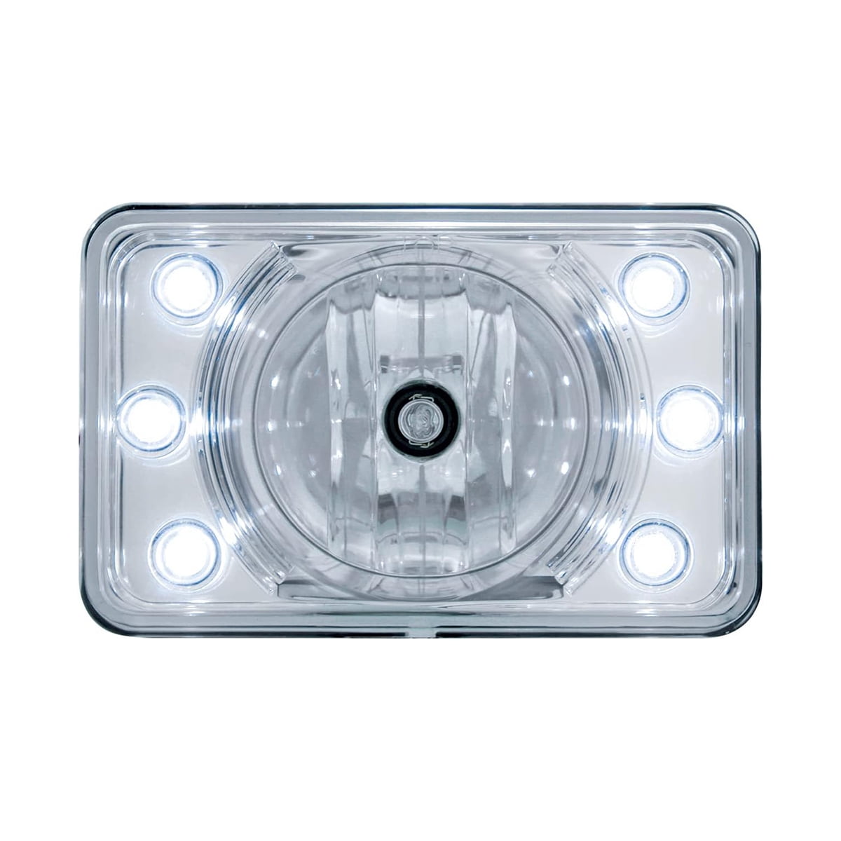 United Pacific 31376 ULTRALIT 4in x 6in Crystal Projection Headlight w ...
