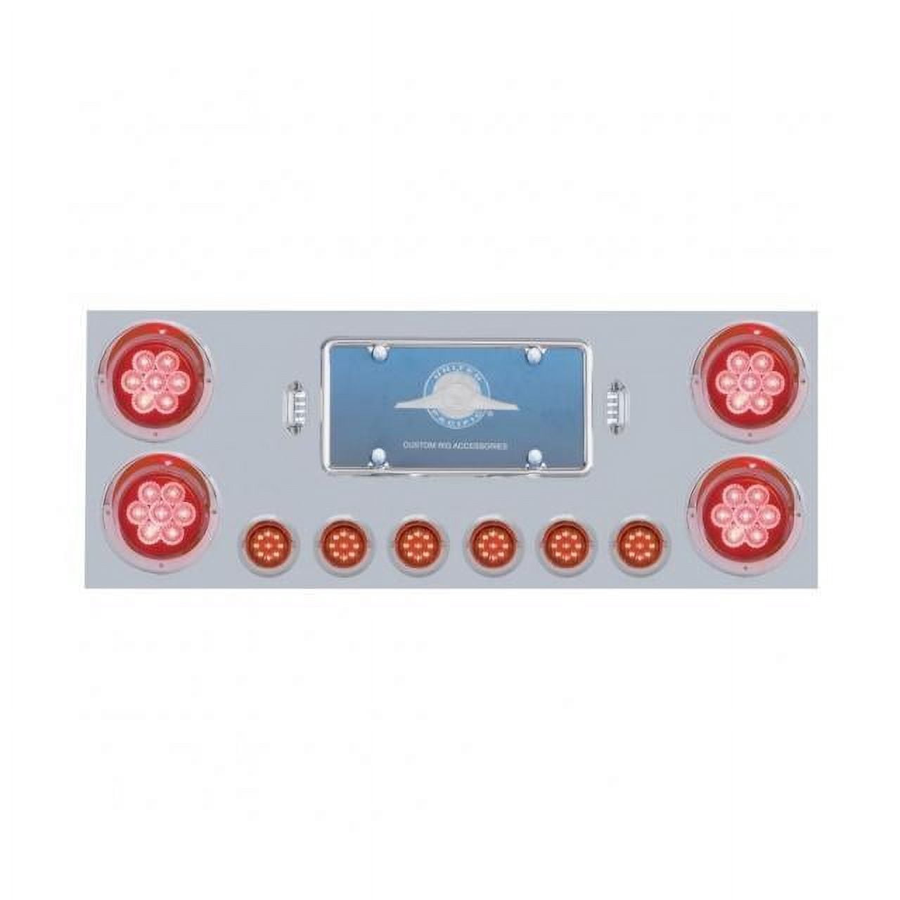 United Pacific 34566 Tail Light Panel Stainless Steel, Rear Center ...