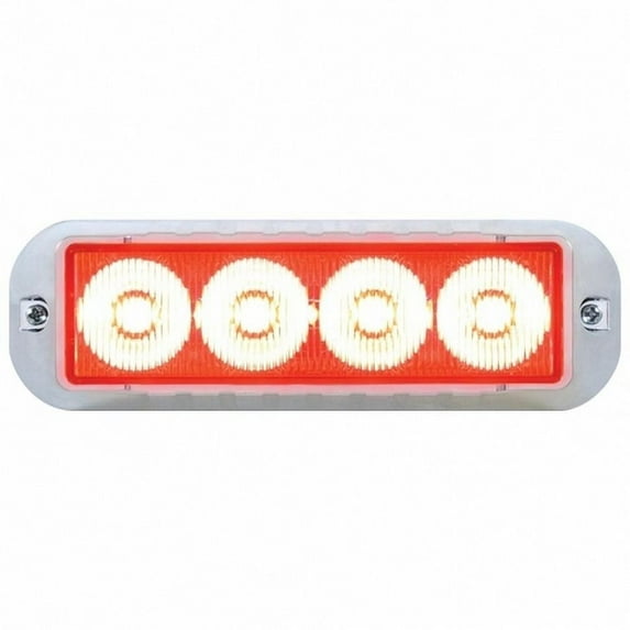 4 LED Warning Light - Red - Walmart.com