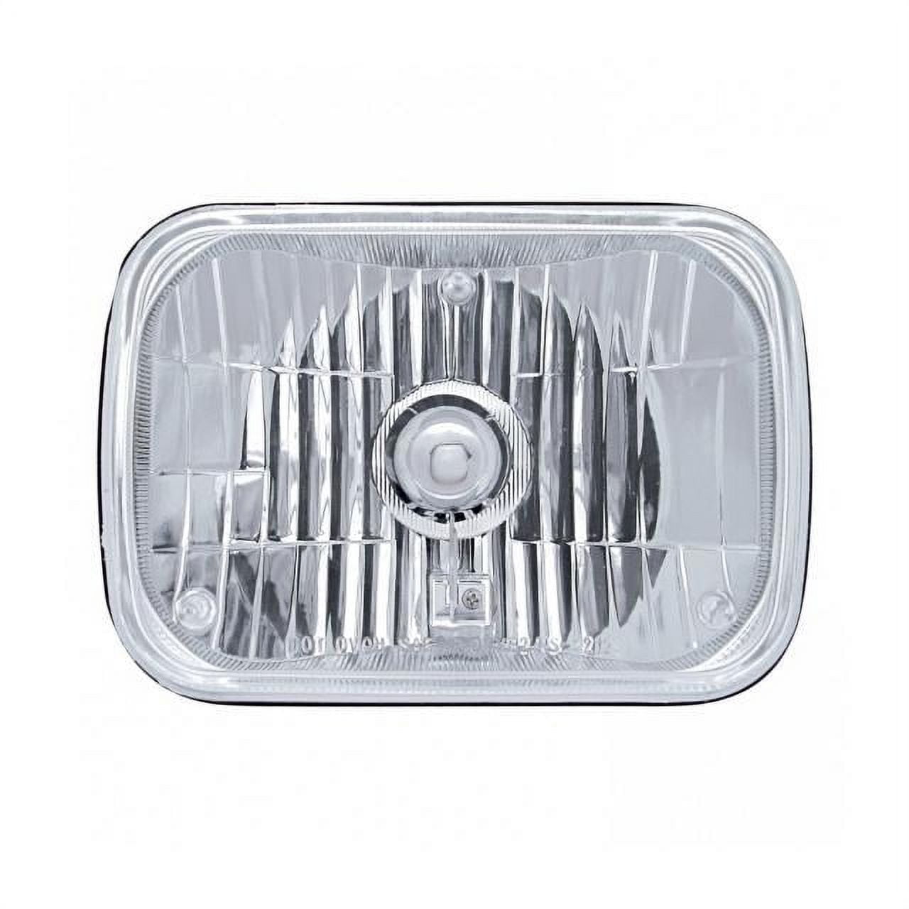 United Pacific Crystal Headlamp 5x7 in - Rectangular Headlights 31389 ...