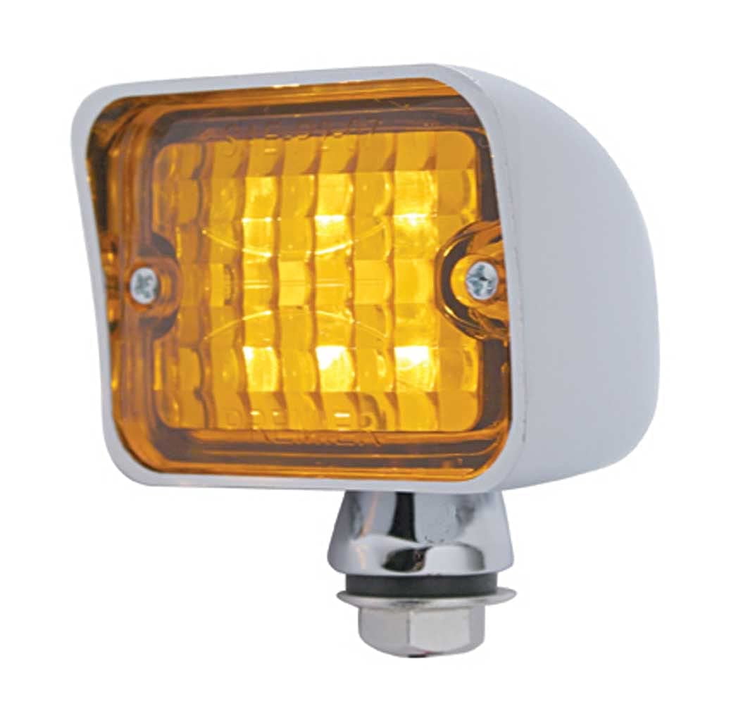 United Pacific 6 LED Large Rod Light - Amber LED/Amber Lens, (39196 ...