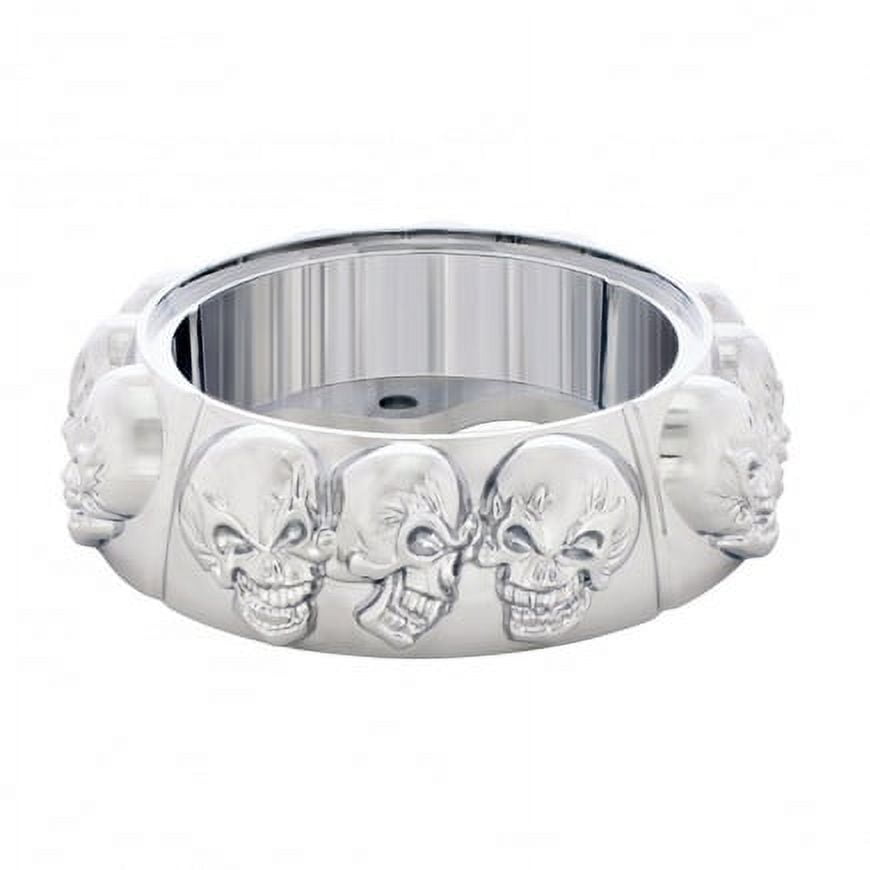United Pacific 88216 Horn Button Bezel Chrome, Die Cast, Skull Design ...