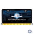 United Pacific Black License Plate Frame w/ 19 LED 12" Reflector Light ...