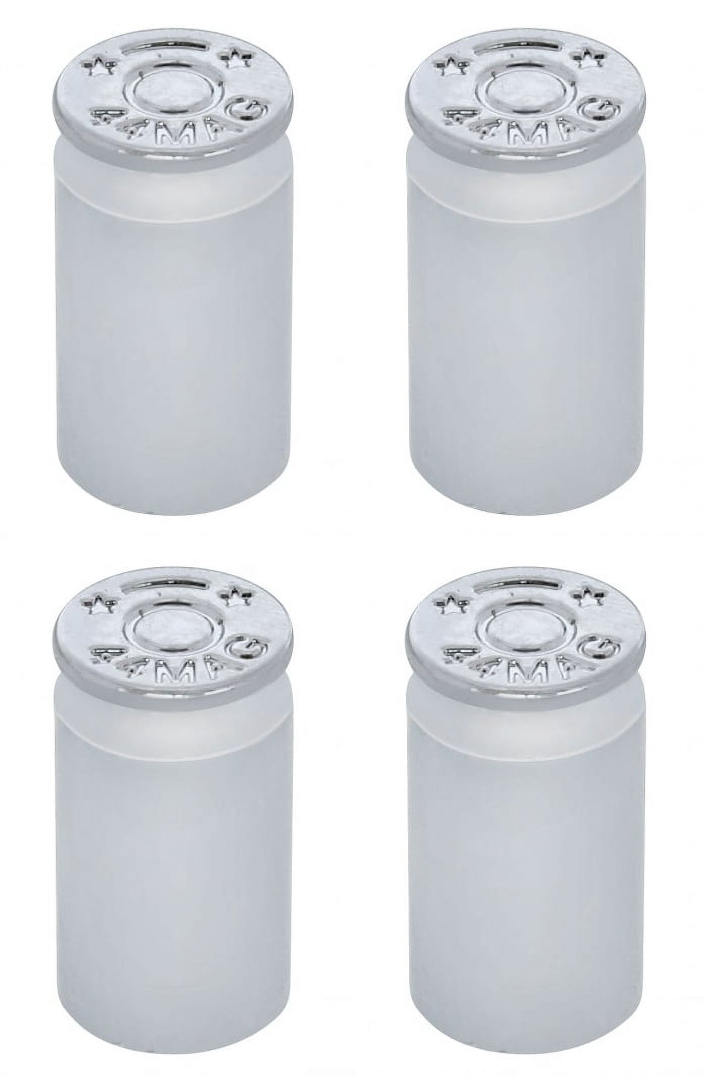 United Pacific Chrome Bullet Casing Valve Caps - Walmart.com