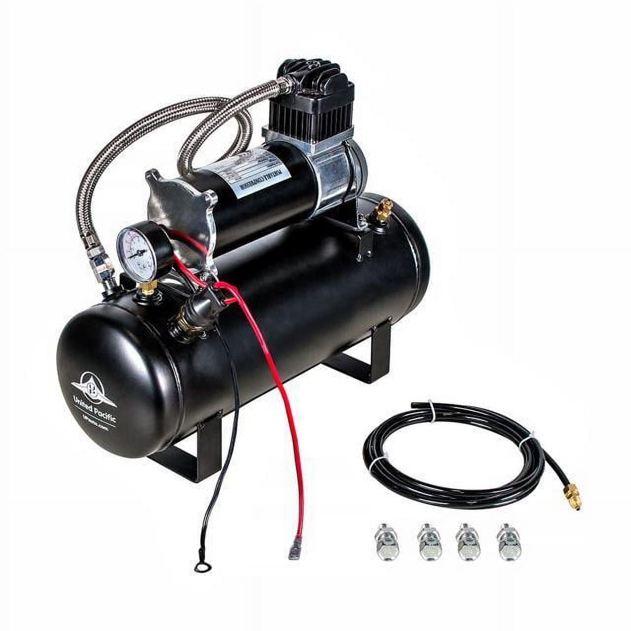 United Pacific Heavy Duty 12V 140 PSI Air Compressor & Tank Kit 46154 ...