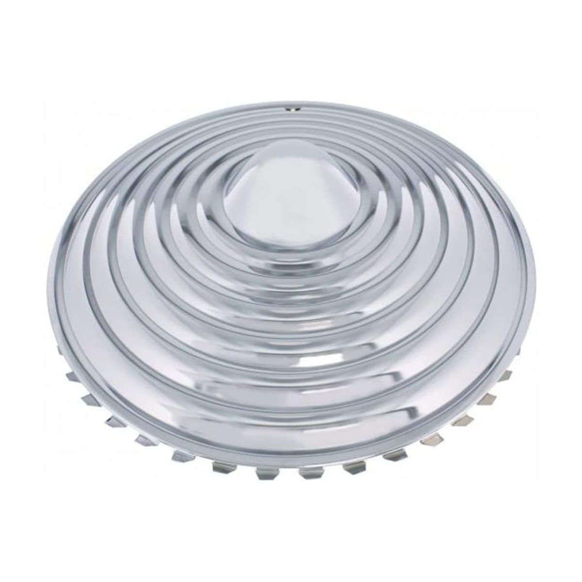 United Pacific SBC01-15 Axle Hub Cap 15", Chrome, Starburst - Walmart.com