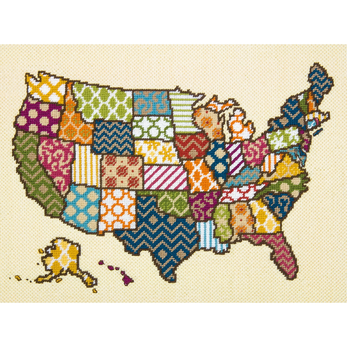 United Patterns Needlepoint Kit-16"X12" Stitched In Wool & Acrylic Yarn ...