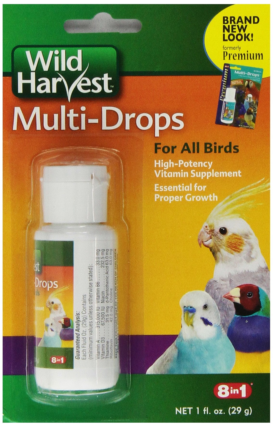 United Pet Group Wild IRF13 Harvest Multi-Drops for All Birds 1 Ounce ...