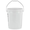 United Solutions 5 Gallon White Plastic Utility Bucket with Comfort ...