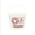 United Solutions 5 Quart Round Measure Right Plastic Mixing Bucket ...