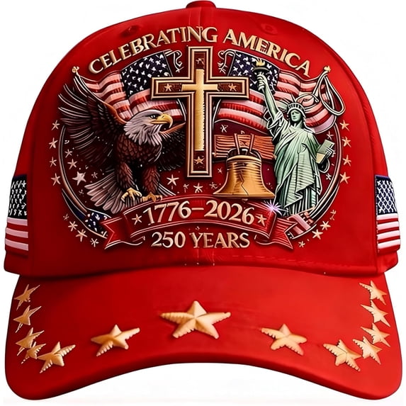 United States 250th Anniversary Hat - 1776-2026 Patriotic Celebration ...