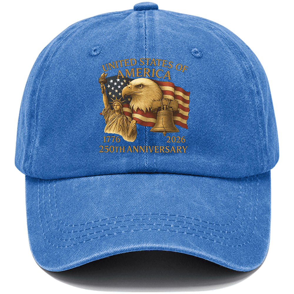 United States 250th Anniversary Hat 1776-2026 Patriotic Flag ...