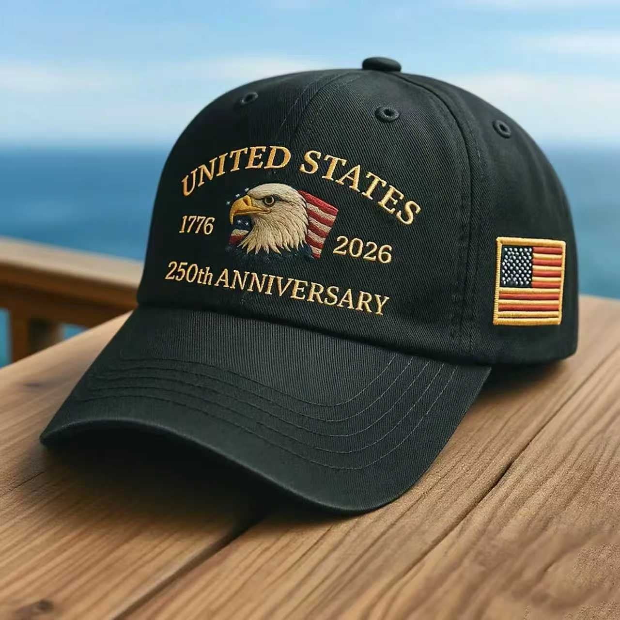 United States 250th Anniversary Hat, Patriotic Adjustable 250 ...