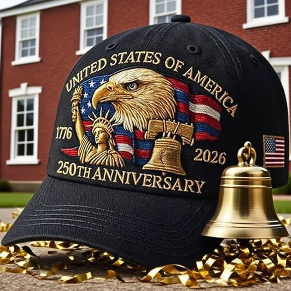 United States 250th Anniversary Tribute Cap, Retro Adjustable Patriotic ...