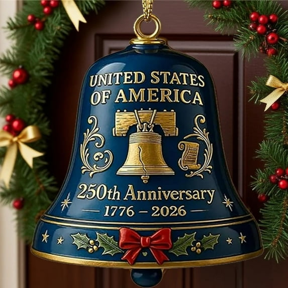 United States 250th Anniversarybell Ornament, Honoring America's ...