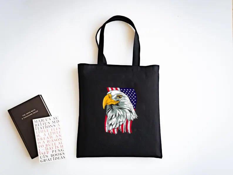United States 4th July Bald Eagle Tote Bags - Walmart.com