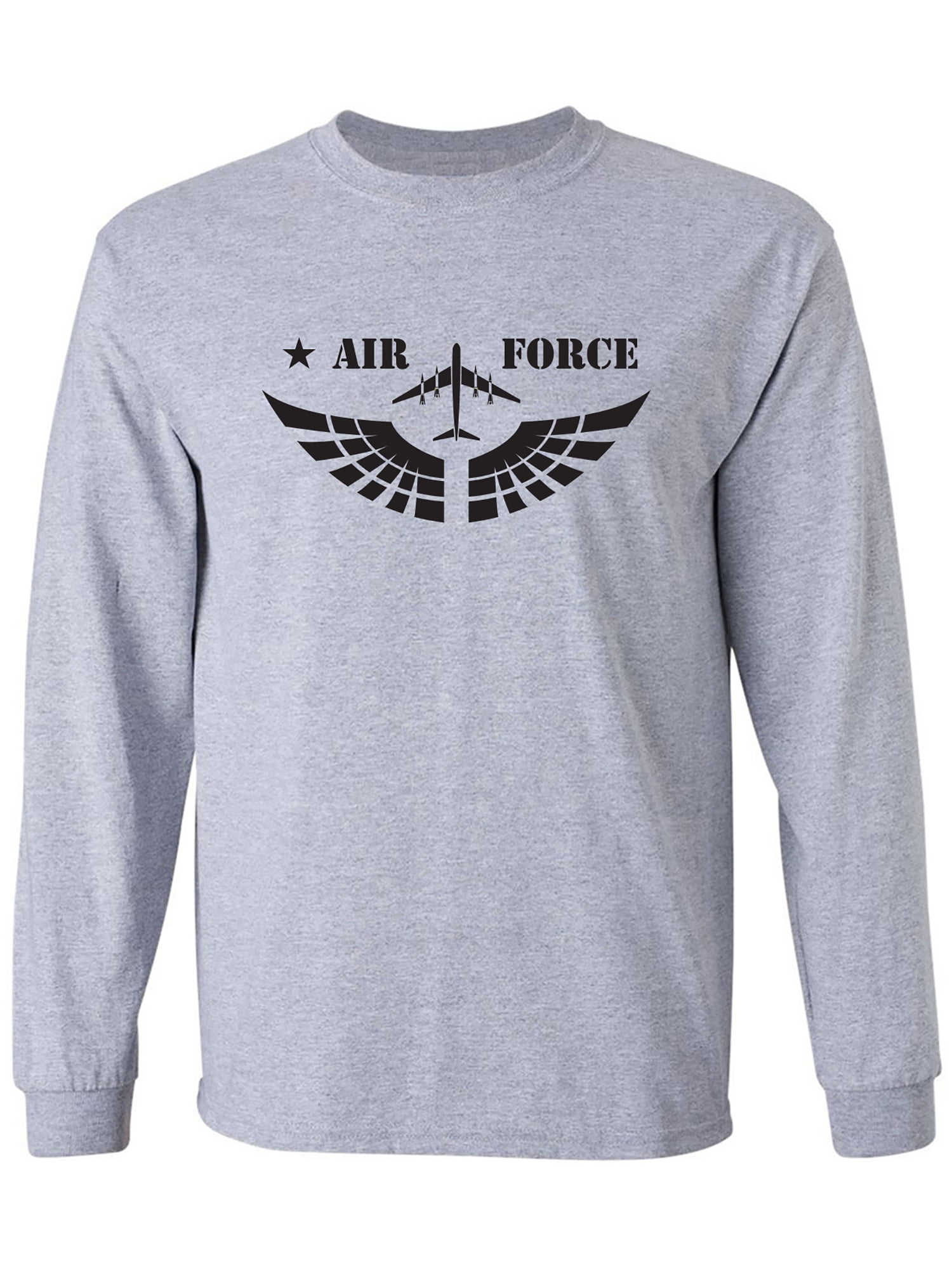 United States "Air Force Fighter Jet" Graphic Adult Long Sleeve T-shirt ...