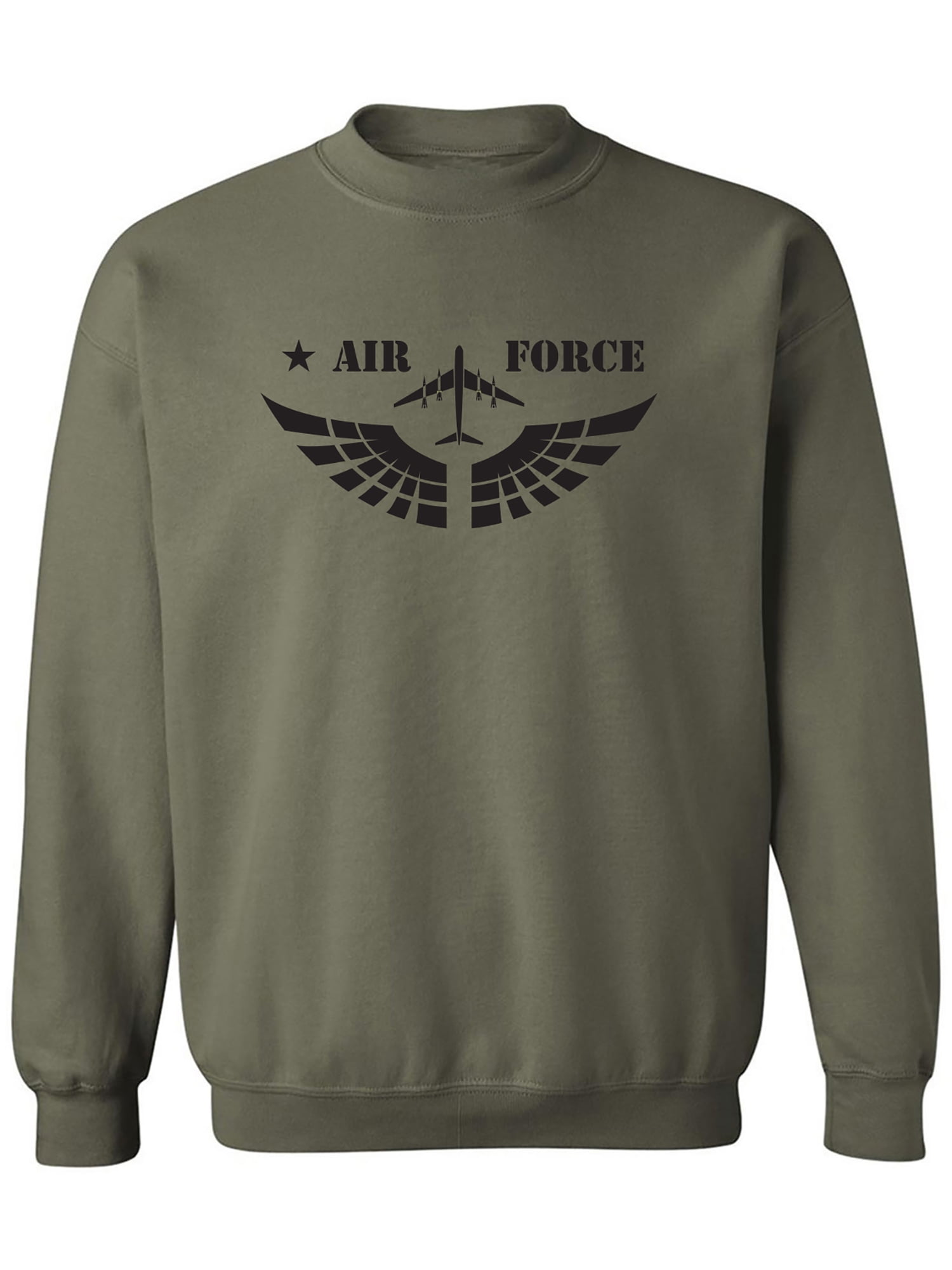 United States "Air Force Fighter Jet" Graphic Crewneck Sweatshirt ...