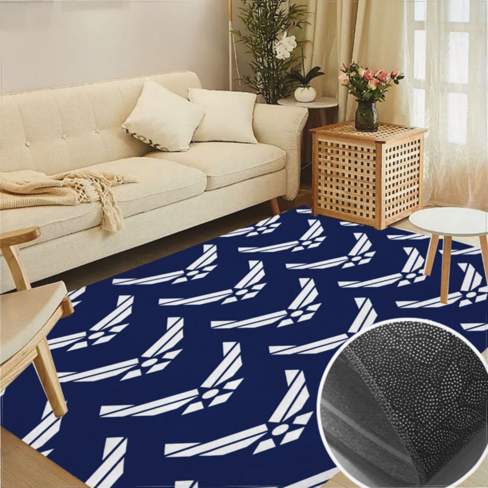 United States Air Force Logo, White Graphic Adult Home Decor Bedroom ...