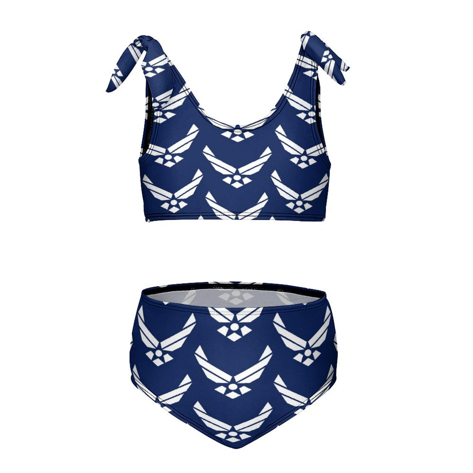 United States Air Force Logo, White Graphic Girl's 2 Piece Bikini Set ...