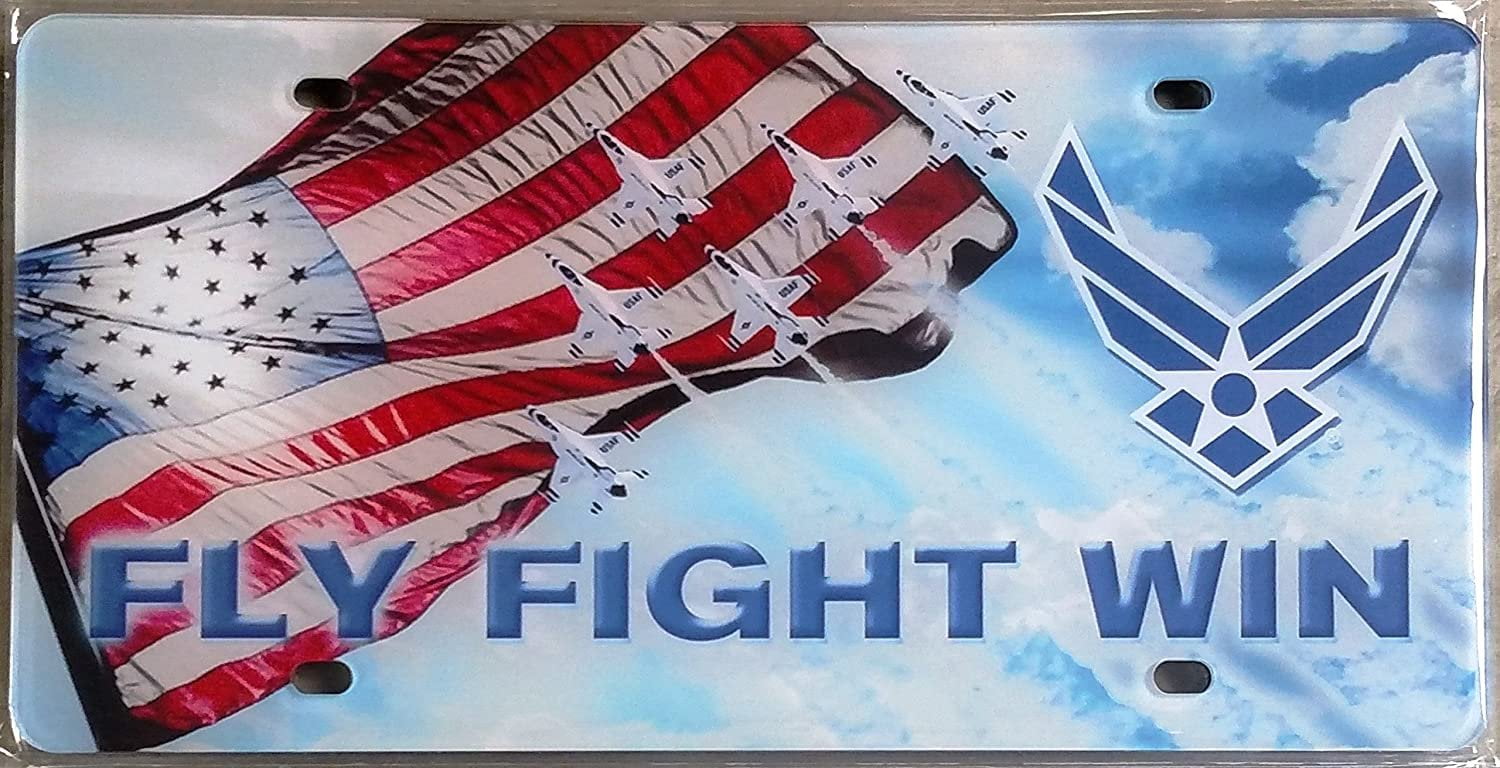 United States Air Force Military Laser Tag License Plate, Mirrored ...