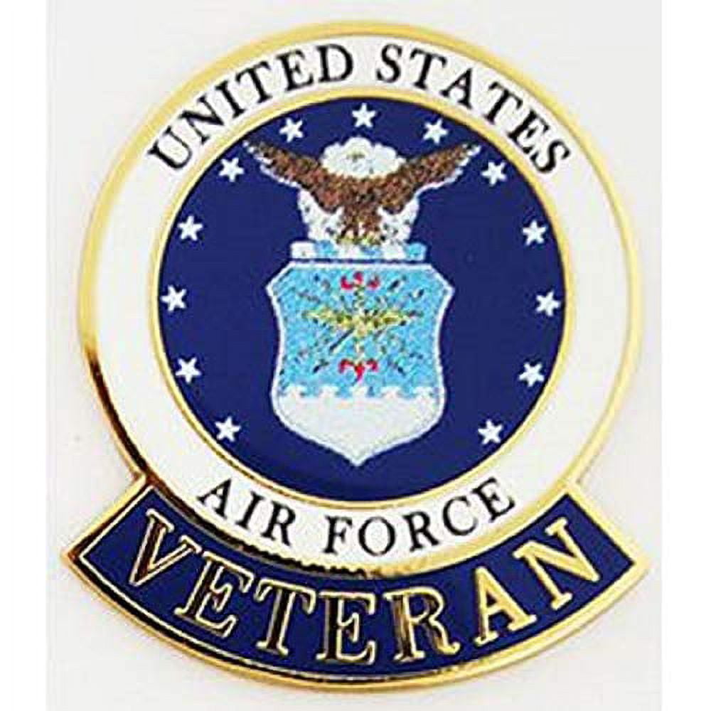 United States Air Force Veteran Logo Lapel Pin - Officially Licensed ...