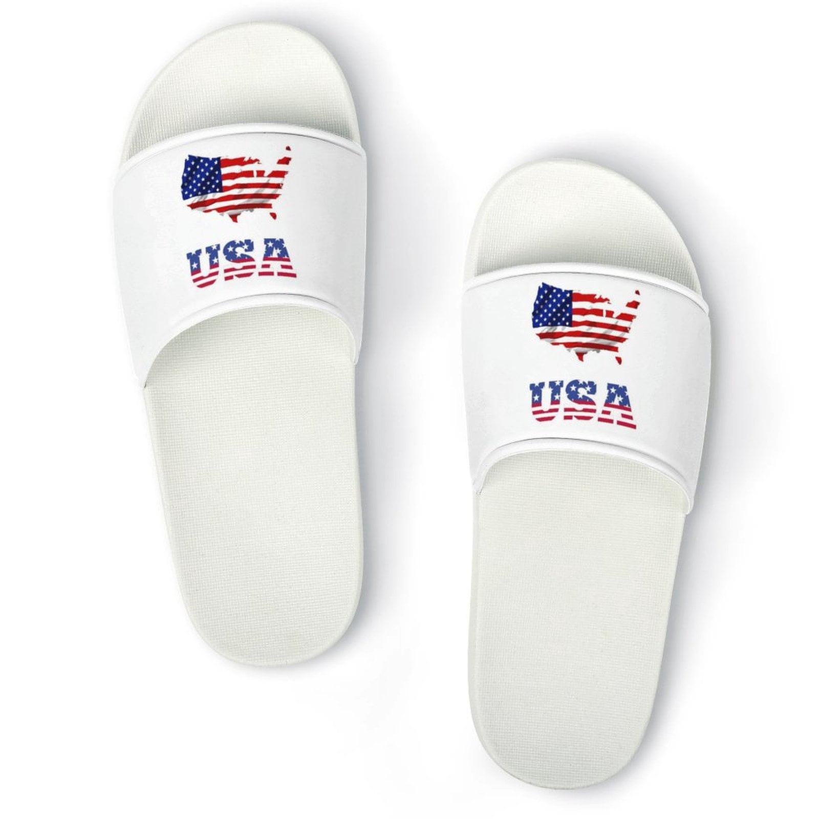 United States of America Flag House Slides Non Slip Quick Drying Shower ...