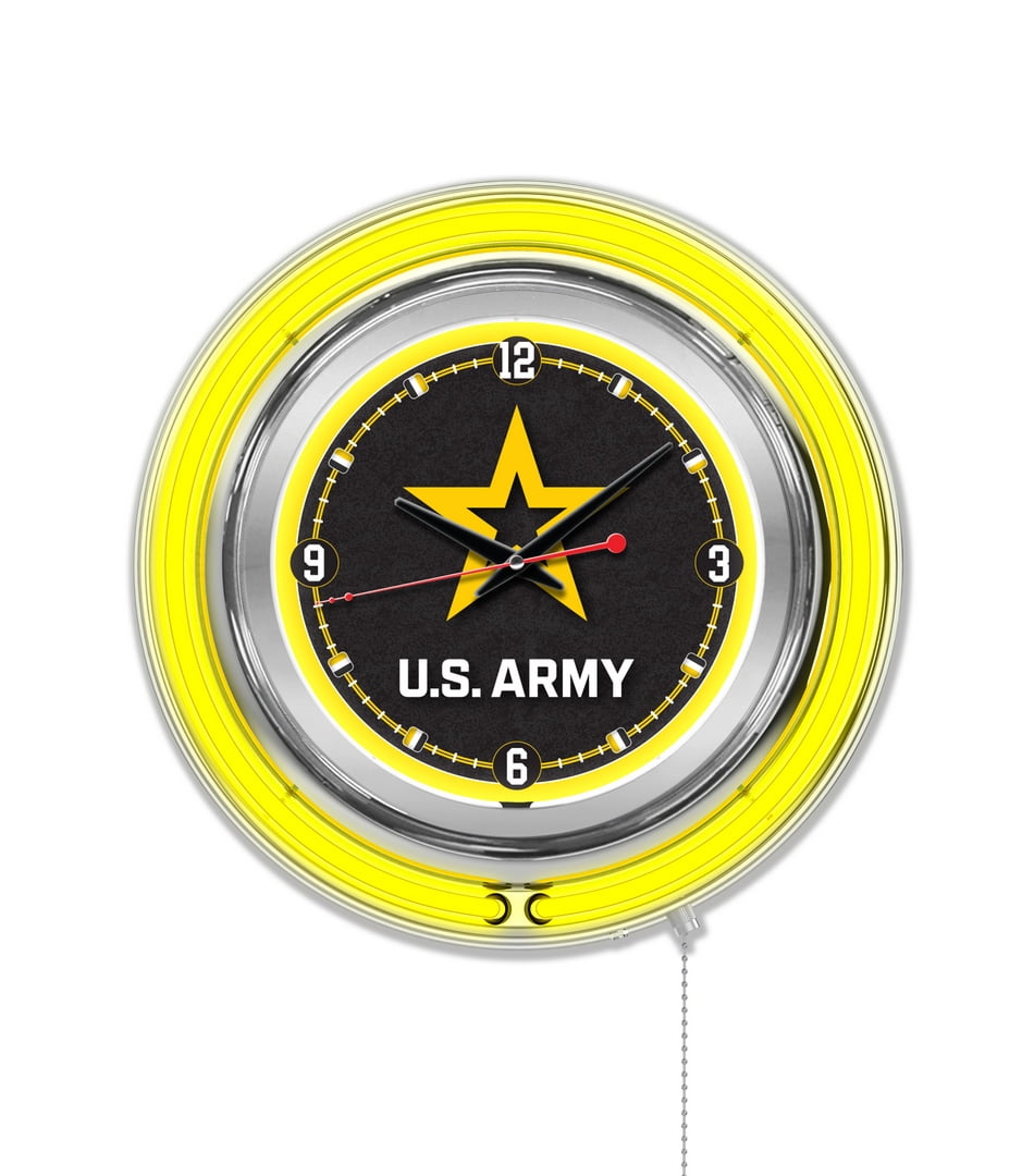 United States Army 15" Double Neon Wall Clock - Walmart.com