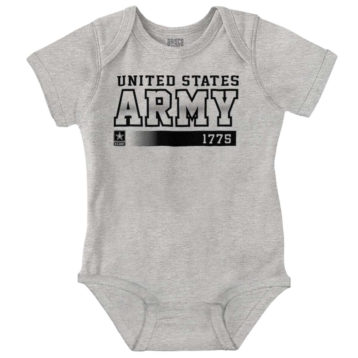 United States Army 1775 Star Logo Romper Boys or Girls Infant Baby ...