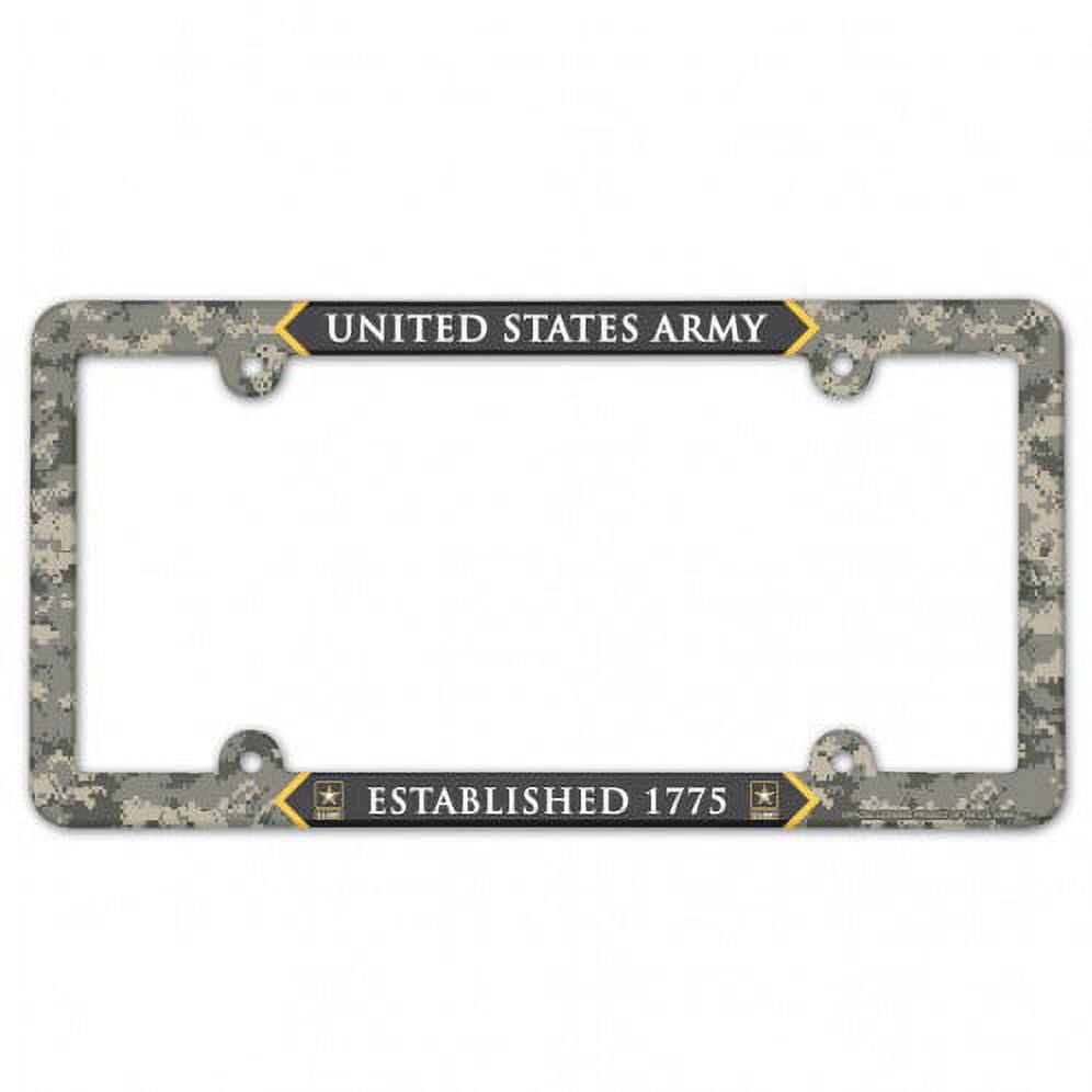 United States Army Force Full Color Camo Plastic License Plate Frame ...