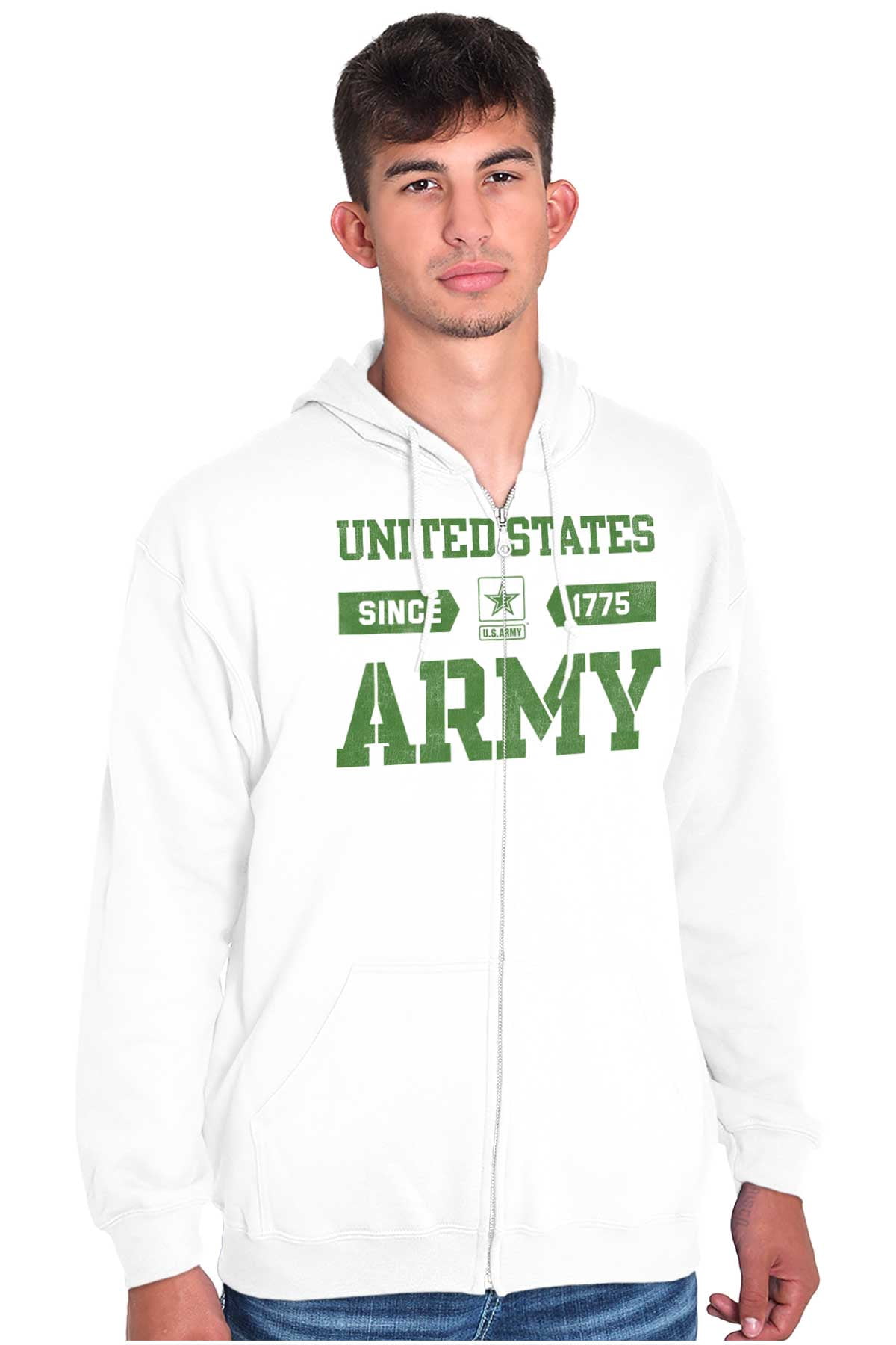 United States Army Logo Since 1775 Unisex Plus Size Zip Hoodie Brisco ...