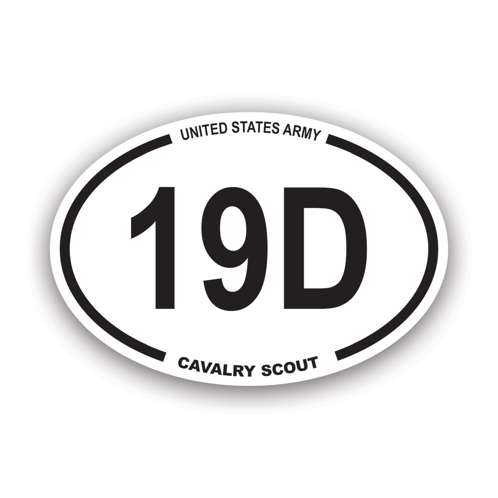 Patch Bandiere Del Mondo US Army MOS Decal US Army MOS 19D Cavalry ...