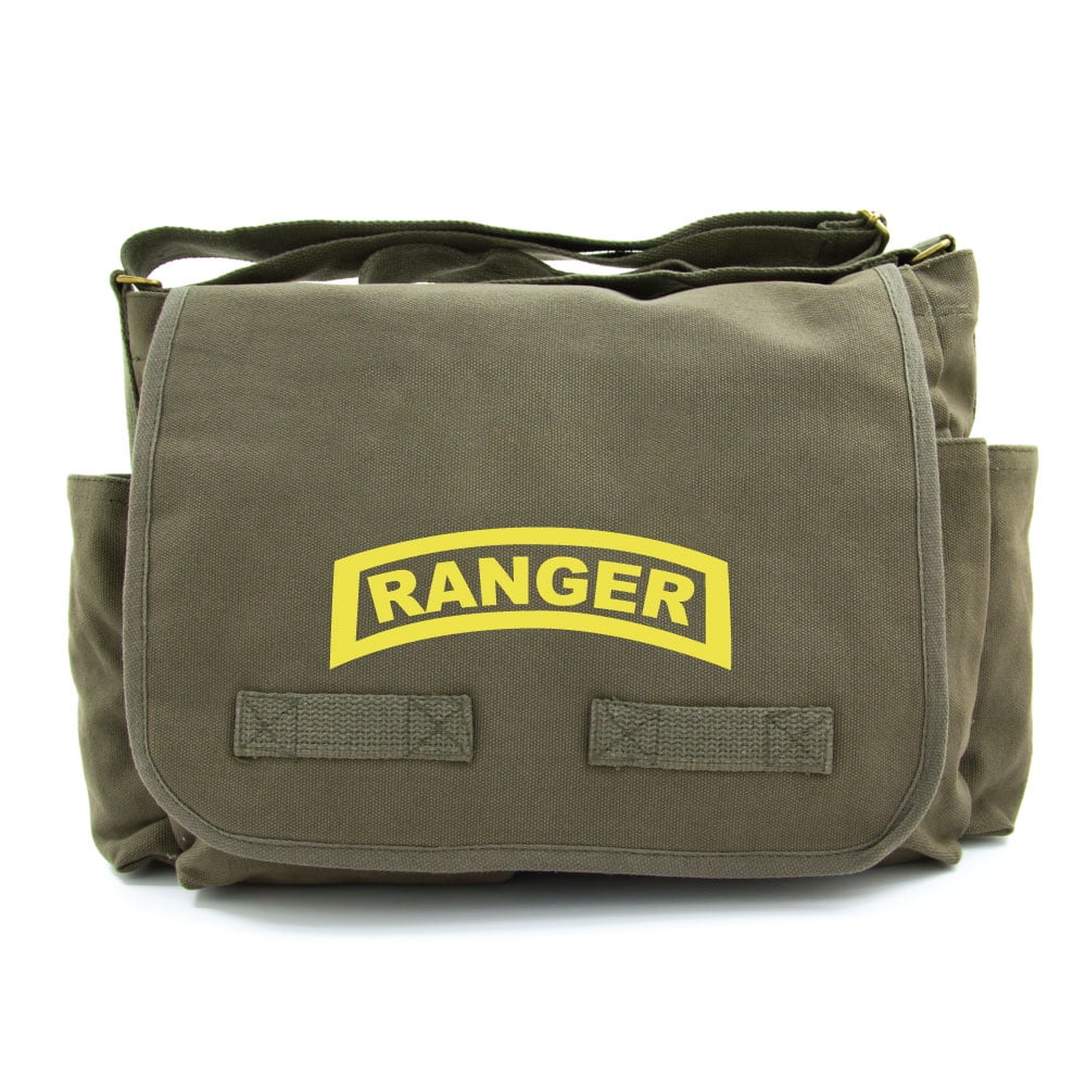 United States Army Military Ranger Symbol Text Heavyweight Canvas ...